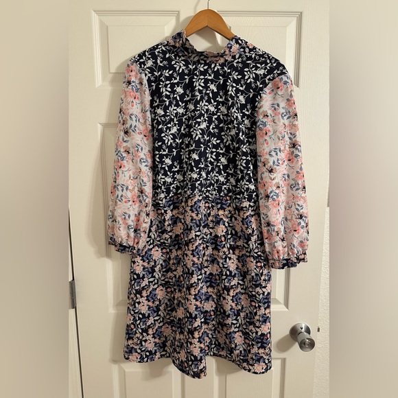 1901 | Dresses | Nwt 91 Floral Dress With Back Tie | Poshmark